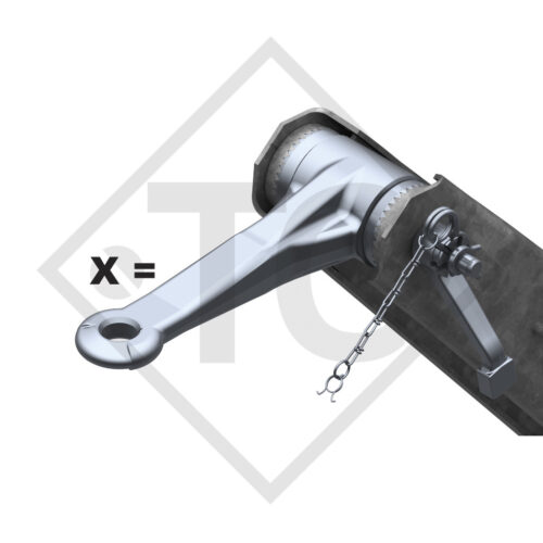 Timone regolabile in altezza tipo 501 VB vers. A per rimorchio con ...